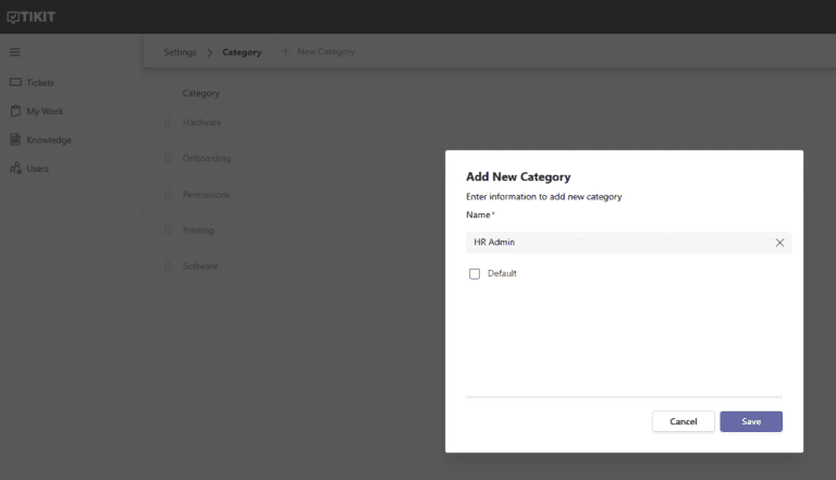 Get Microsoft Teams Ticketing System | Tikit.AI